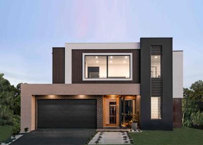 China Cuadro de acero de ancho ligero residencial: soluciones prefabricadas modernas 2 capas Villa ISO 9001 en venta