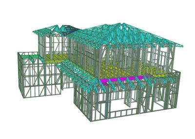 중국 유럽 맞춤형 2층 고급 프리팩트 철근 프레임 주택 호주 표준으로 건설 판매용