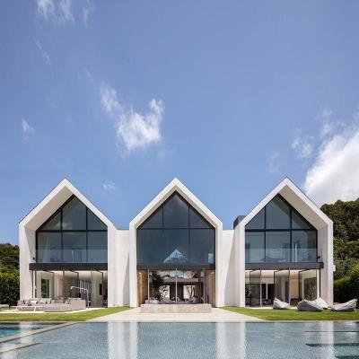 China European Customized 2 Story Villa Prefabricated Light Gauge Steel Frame House Modular Home Multi Family Home for sale