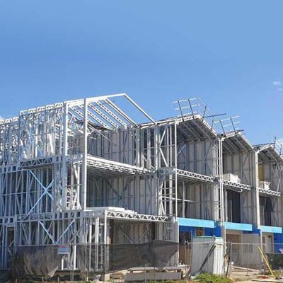 China European Customized 2 Story Villa Prefabricated Light Gauge Steel Frame House Modular Home Multi Family Home for sale