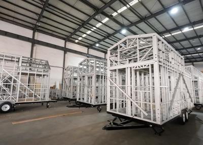 중국 EU/AU/USA 표준 전공형 모듈형 홈 키트 3개의 침실과 함께 바퀴에 있는 작은 집 판매용