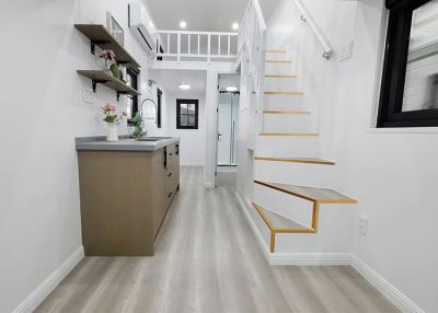 China UE/UA/EE.UU. Kit de casa modular prefabricado estándar Casa pequeña sobre ruedas con tres dormitorios en venta