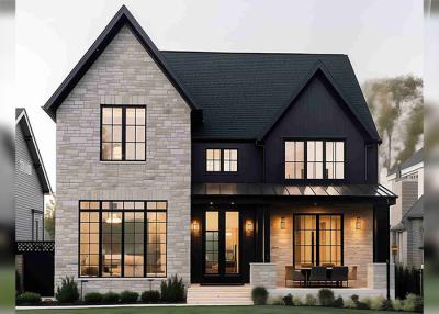 Китай Полуфабрикат вилла, дом роскошного датчика света 2 этажей стальной интегрированный продается