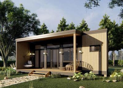 China Reino Unido Estúdio de jardim pré-fabricado com estrutura de aço leve Cabina de avó Kit de casa plana à venda