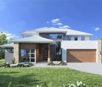 China Casa de luxo pré-fabricada de construção rápida dupla com estrutura de aço leve à venda