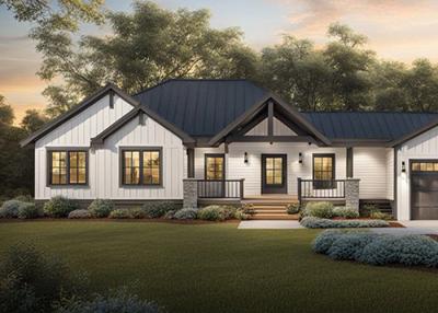 China AS / NZS / USA Casa de estrutura de aço leve Casa pré-fabricada Kit Modular à venda