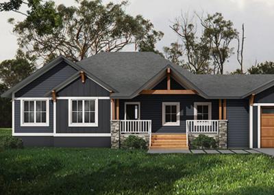 China Baratas Villas de lujo de prefabricación rápida Casa unifamiliar con marco de acero en venta