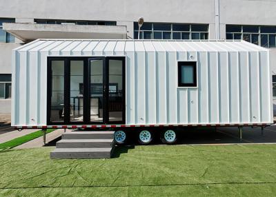 China AS / US Prefabricated House Container Modern Design Tiny House Built On Trailer for sale