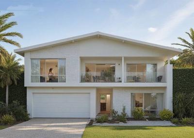 China NZ / AS pré-fabricada moderna 3 quartos estrutura de aço pré-fabricada villa modular casa à venda