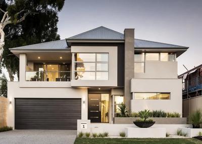 中国 ICC-ES 豪華 3 ベッドルーム ビラ プリファブ ライトゲージ 鉄屋 移動型 鉄板 販売のため