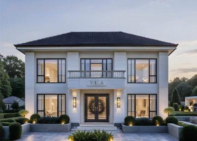 China Casa de 2 andares de estrutura de aço pré-fabricada à venda