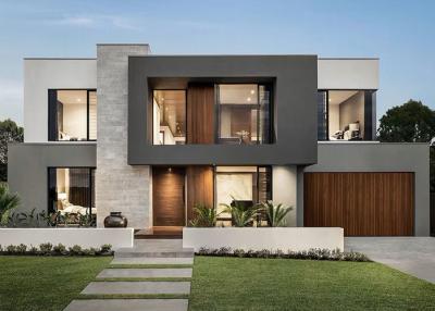 중국 럭셔리 모듈형 전공 빌라 3 침실 가벼운 철강 프레임 하우스 키트 NS/AS 표준 판매용