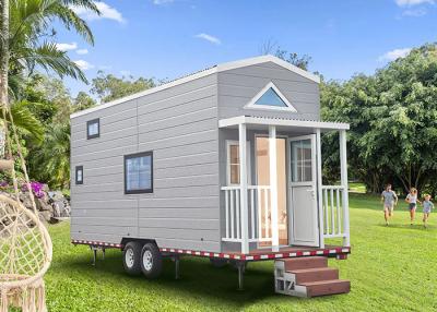 China Tiny House Mobile Home Ready To Ship Wheel On Wheels Car Travel Container Florida for sale