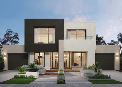 China Customized Modern Light Steel Structure Prefabricated Villa House Frame Modular Kits For 3 Bedroom for sale