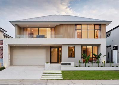 China AS/US Light Steel Structure Prefabricated Villa House Frame Modular Kits For 4 Bedroom for sale