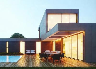 China ICC-ES Certification Multi Story Steel Structure Villa Prefabricated Light Steel House for sale
