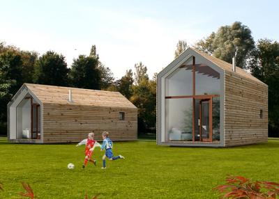 China Small Light Steel Frame Wood Bungalow Easy To Install Tiny House Living For Travel for sale