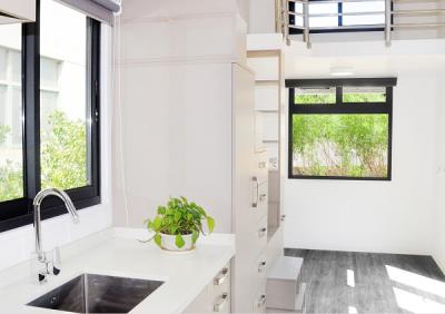 China Prefabricated Tiny House With Alu.Casement Door Air Conditioning Optional for sale