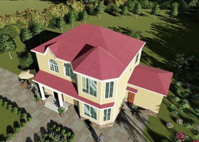 China ALC Panel Recyclable Green Prefab Homes Customizable Light Gauge Steel Prefab Villa for sale