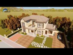 Water Proof Steel Prefab Homes Prefab Light Steel Frame House CE