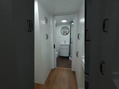 Casa pré-fabricada luxuosa do sistema do telhado da placa de Osb casa minúscula a armação de aço leve usada