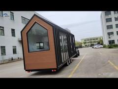 USA / AU / NZ Standard Modulair Huis Prefab Tiny House Kit Met Trailer Voor Camping / Resort