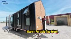 View US/AS Modular Home Prefab Tiny House Kit With Trailer For Camping/ Resort Demo