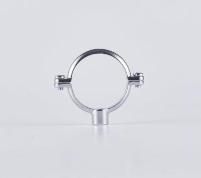 China Effortlessly Secure Pipes With Brass Pipe Fastener Brass Tube Clamp Water Throwing Chrome Finish for sale