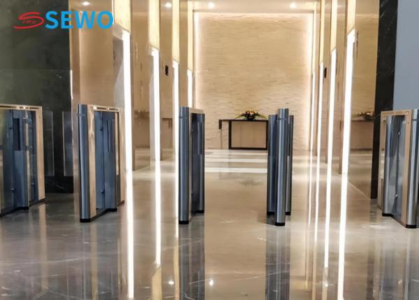 Quality Luxury Turnstile Security Systems Swing Gates , Pedestrian Gate Access Control for sale