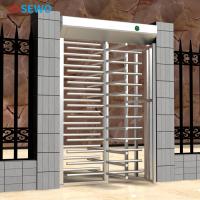 China SEWO Full Height Turnstile 2200mm Security Gate System with 45 People/Minute Capacity for Construction Sites for sale