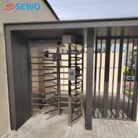 China SEWO Full Height Turnstile 2200mm Security Gate System with 45 People/Minute Capacity for Construction Sites for sale