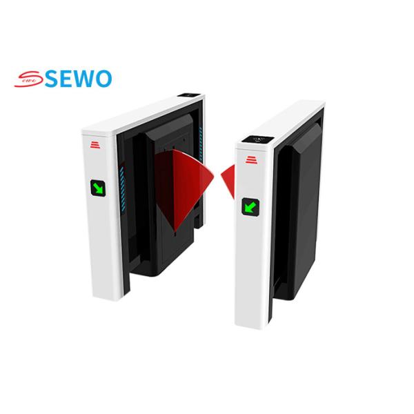 Quality Stainless Steel Flap Barrier Turnstile Facial Recogintion 30-40people/Min for sale