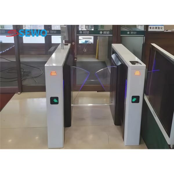 Quality Stainless Steel Flap Barrier Turnstile Facial Recogintion 30-40people/Min for sale