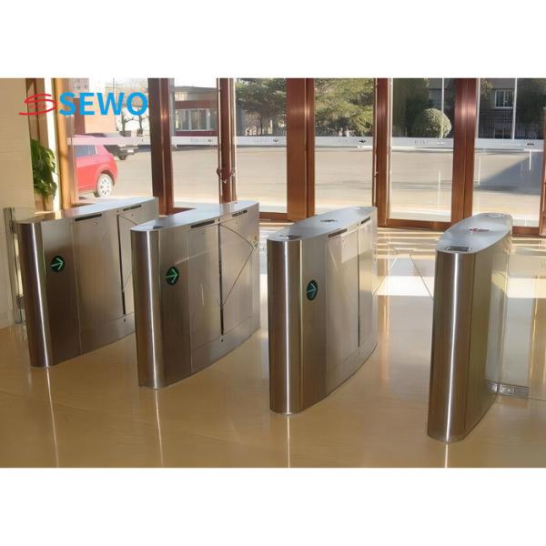 Quality Rfid Gate Reader Flap Barrier Gate Access Control System For Gym Membership for sale