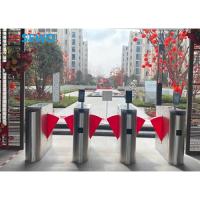 Quality Access Control Flap Barrier Gate Face Recognition Barcode Scanner Turnstile For for sale