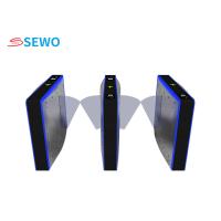 China SEWO Y1-303 Flap Barrier Turnstile with QR Code Scanner - 45 People/Minute Capacity, 600-900mm Width for sale