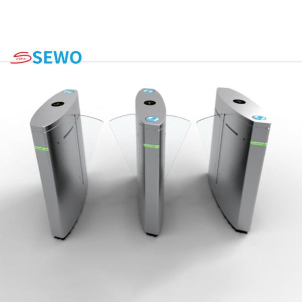 Quality High Speed Subway Station Turnstile , Pedestrian Speed Gates 45people/min for sale