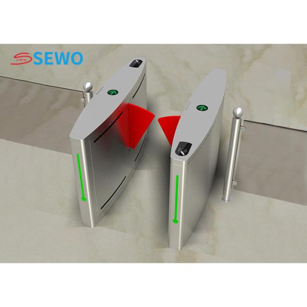 Quality Automatic Security Barrier Gate System Turnstile Flap Barrier Gate For Gym Stadium Ground for sale