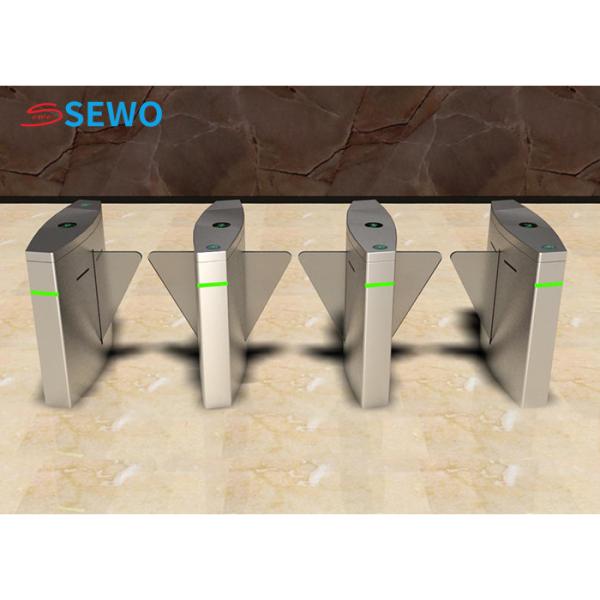 Quality High Speed Subway Station Turnstile , Pedestrian Speed Gates 45people/min for sale