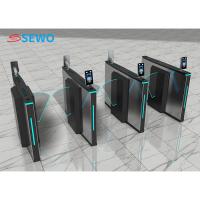 China SEWO-Y6-150 Flap Barrier Gate - 1100mm Passing Width, 40 People/Minute Capacity, Stainless Steel Access Control for sale