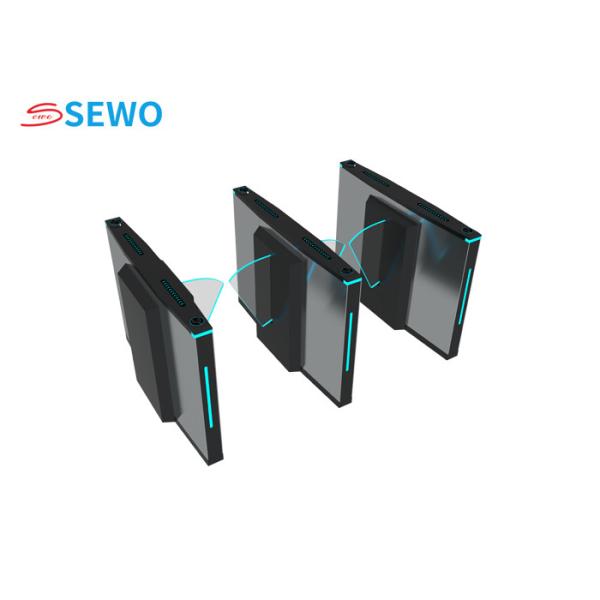 Quality Luxury Black High End Flap Barrier Turnstile Gate School Library Entrance Access for sale