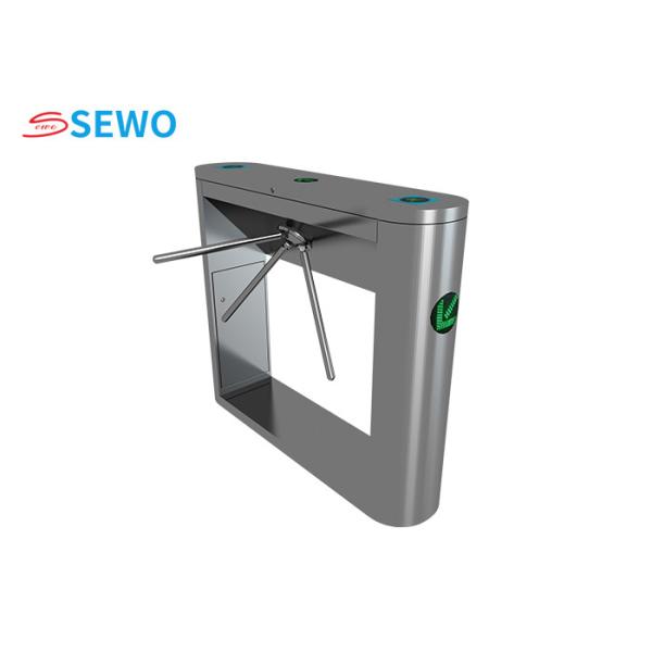 Quality Semi Automatic Tripod Turnstile Gate With Face Recognition / RFID Card Reader for sale