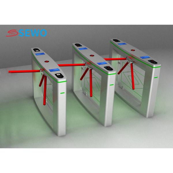 Quality Cinema Tripod Turnstile Gate Access Control with Qr Code Facial Machine System for sale