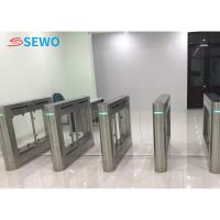 Quality Automatic Supermarket Swing Barrier Turnstile Customized With Card Reader for sale