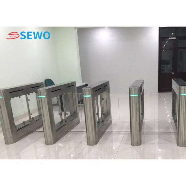Quality Automatic Supermarket Swing Barrier Turnstile Customized With Card Reader for sale