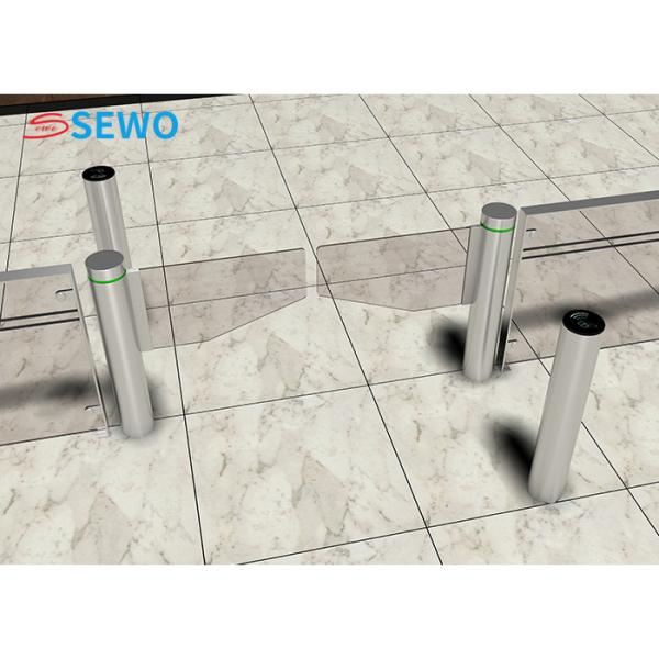 Quality Portable Fingerprint RFID Card Reader Turnstile , Security Turnstile Gate For Shopping Mall for sale