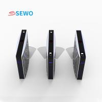China High-End Flap Barrier Gate 304 Stainless Steel 600-900mm Passing Width for Access Control for sale