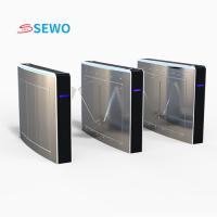 China High-End Flap Barrier Gate 304 Stainless Steel 600-900mm Passing Width for Access Control for sale