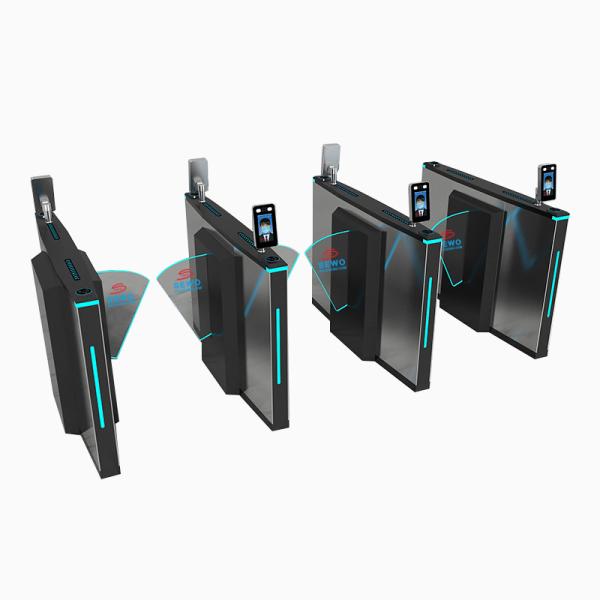 Quality Security Flap Barrier Gates Fully Automatic Mechanism Access Control Turnstile Gate for sale