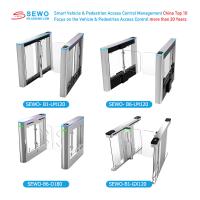 China Data Center Security Turnstile Gate 1400mm Dual Authentication Emergency Override 24V Motor for sale